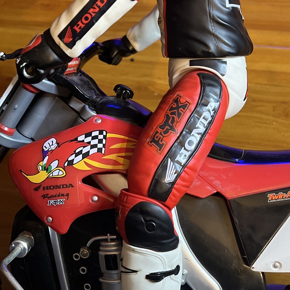 Vintage Radio Shack Ricky Carmichael RC Dirt Bike Honda Motorcycle ...
