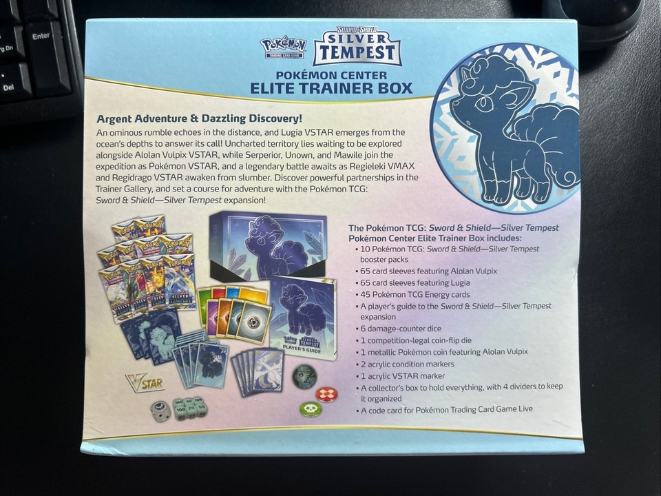 Silver Tempest Pokemon Center ETB Elite Trainer Box Factory Sealed ...