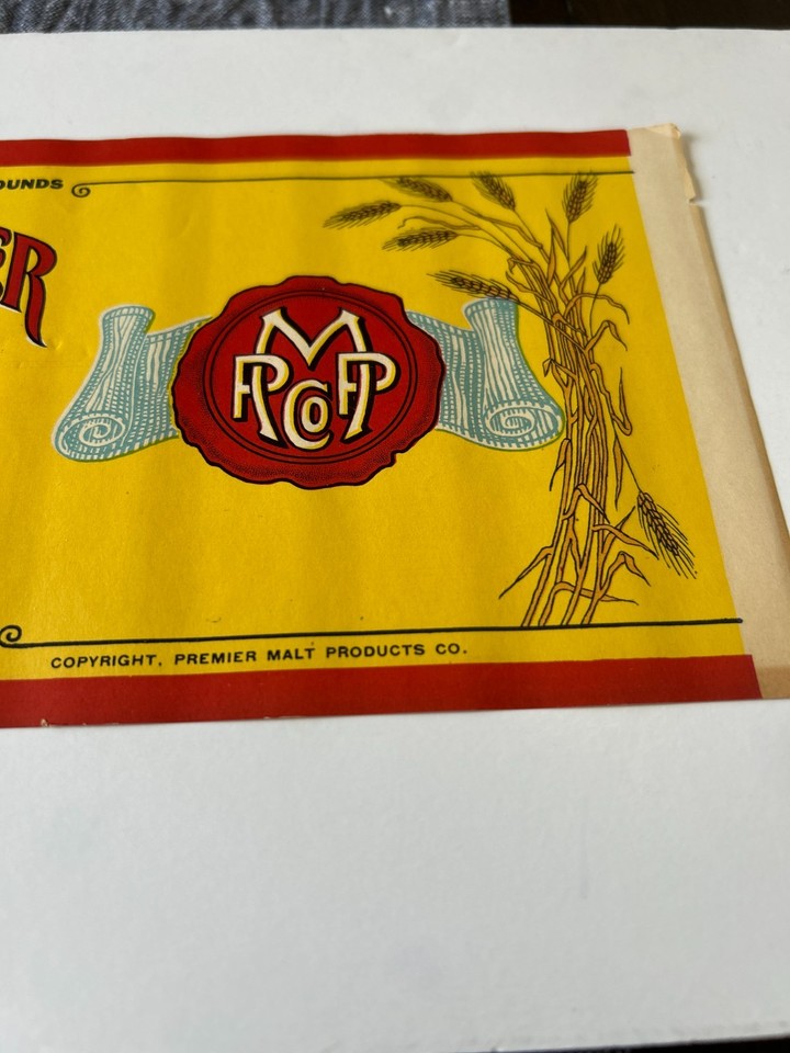 White Banner Malt Extract Label Principal Office Peoria Heights ...