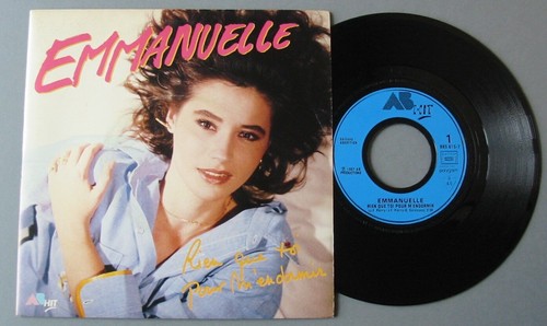 EMMANUELLE 45 tours Rien que toi pour m'endormir (AB HIT 1987) | eBay