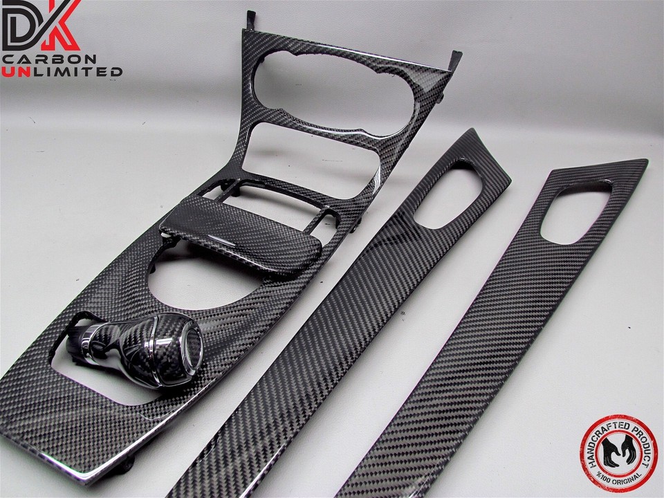 Mercedes R230 SL55 SL550 SL600 SL65 AMG Gloss Carbon 4 Pieces Interior ...