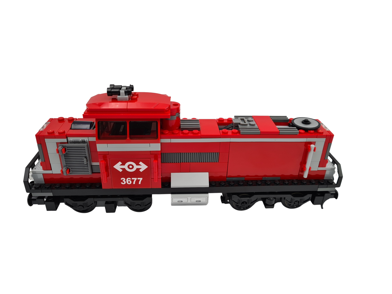 Lego® RC TRAIN Railway 3677 Engine Red Cargo Loc Power Functions | eBay