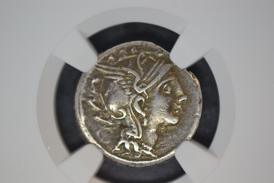 Titus Manlius Mancius, Appius Claudius Pulcher (111-110 BC). AR ...