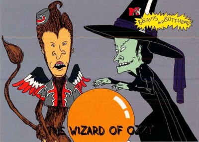1994 MTV Beavis And Butthead Trading Card #7669 The Wizard Of Ozzy ...