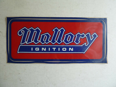 vintage Mallory ignition decal sticker, drag racing, 8" x 3 1/2" | eBay