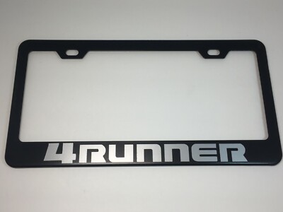 Toyota 4Runner Black Powder Coated Stainless Steel License Plate Frame ...