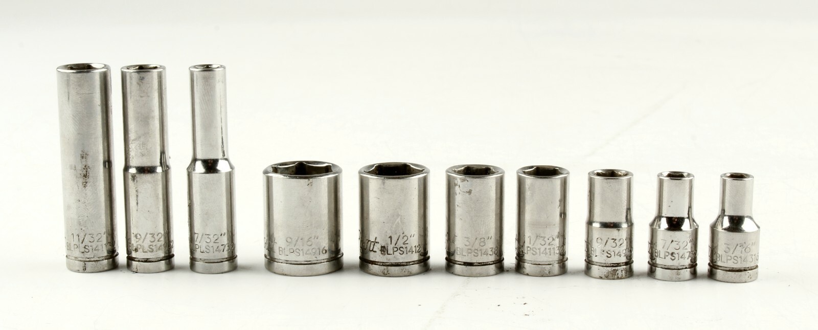 *Blue-Point 1/4" Drive 10-Piece Socket Set 3/16" through 9/16" | eBay