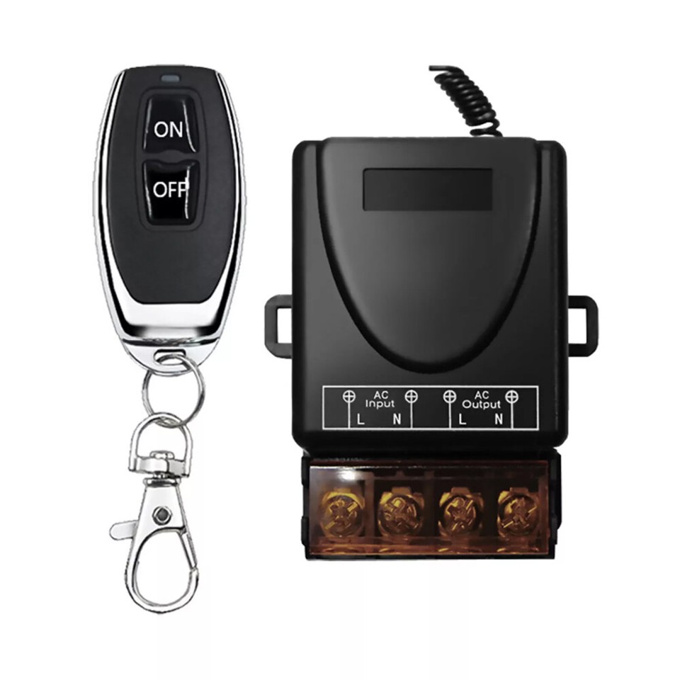 AC Wireless Remote 110V-240V 30A RF Relay Control Remote Switch 433Mhz ...