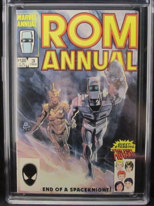 Rom Annual #3 Marvel 1984 CGC 7.5 New Mutants Appearance Marvel Comics ...