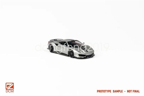 DCM 1:64 Scale Novitec 488 GT Silver Diecast Model Car | eBay