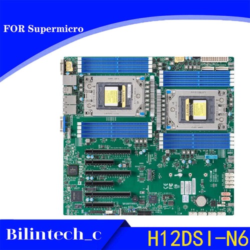 FOR Supermicro H12DSI-N6 Motherboard AM4 VGA AMD 2TB DDR4 ATX standard ...