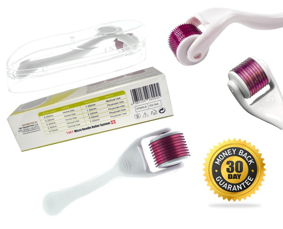 Derma Micro Skin Roller White 1.0mm Anti-aging, Wrinkles, Acne, Beard ...
