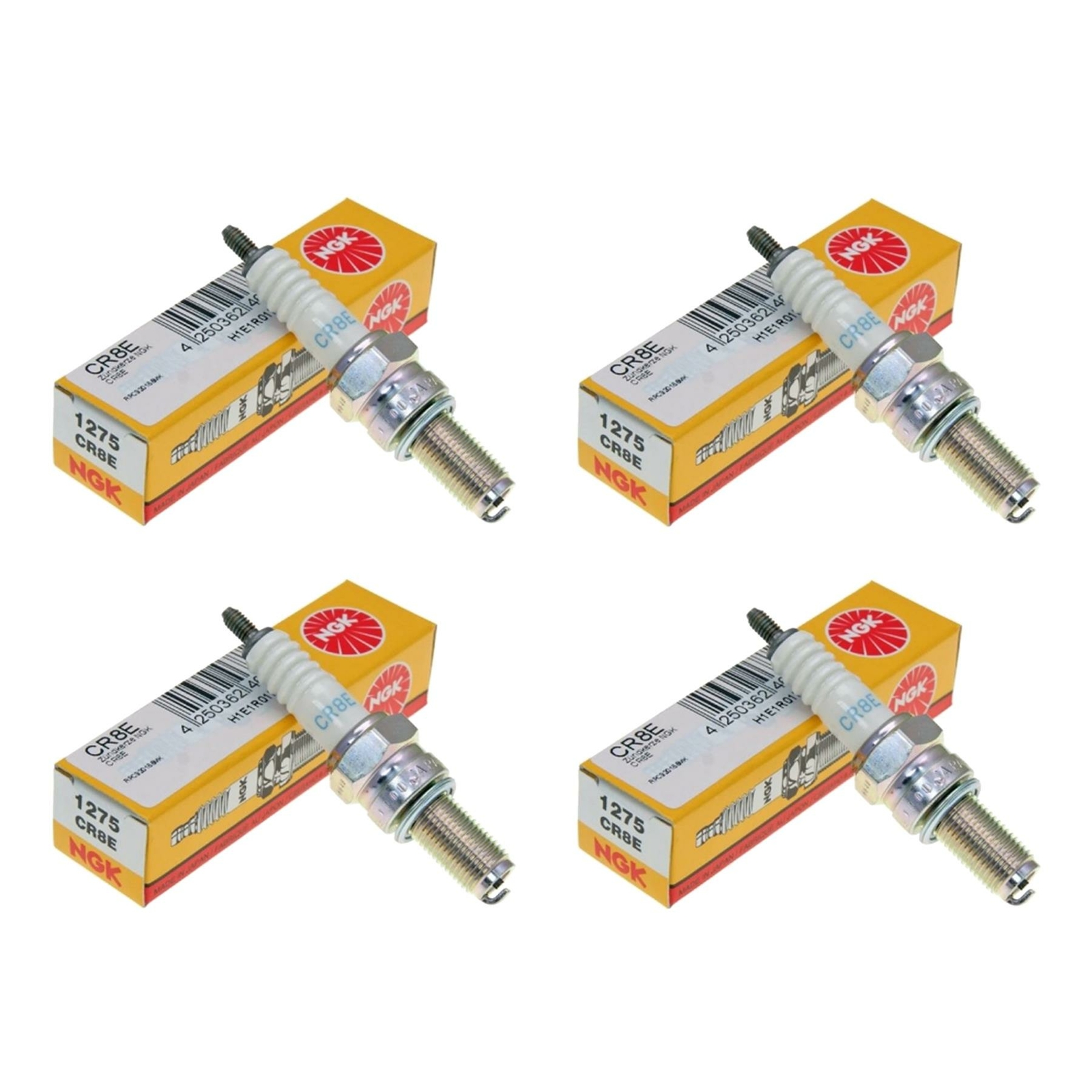 Genuine NGK CR8E 1275 Spark Plugs Pack of 4 Hyosung GT 250 i Naked 2014 ...