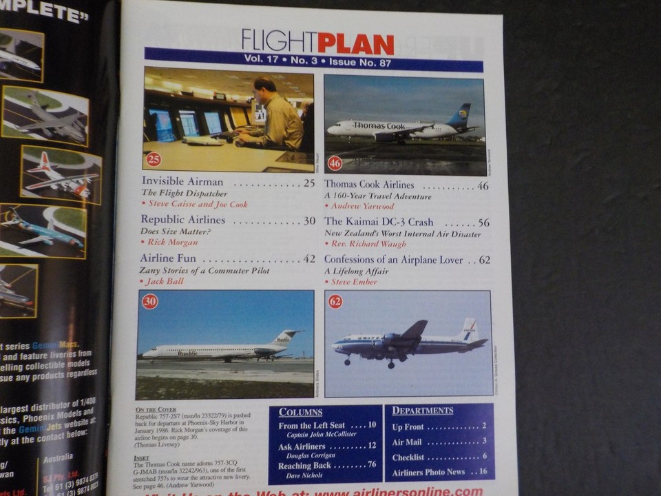 Airliners World’s Airline Magazine 2004 May June #87 REpublic Airlines ...
