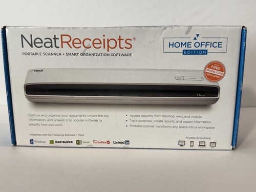 Neat Receipts Portable Scanner Home Office System + Smart Organization ...