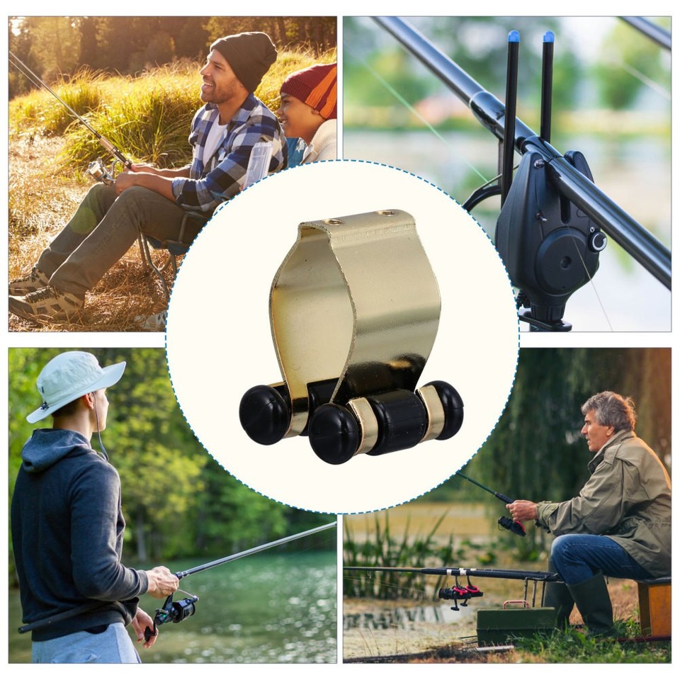 6 PCS Wall Mount Fishing Rod Clip Snooker Cue Holder Fishing Pole ...