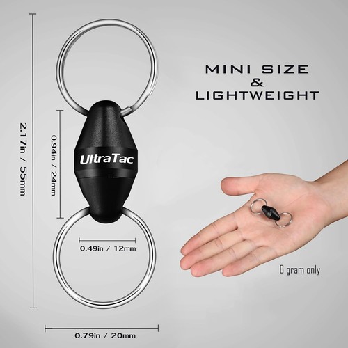 Quick Release Keychain, Secure Detachable Pull Apart Key Black ...
