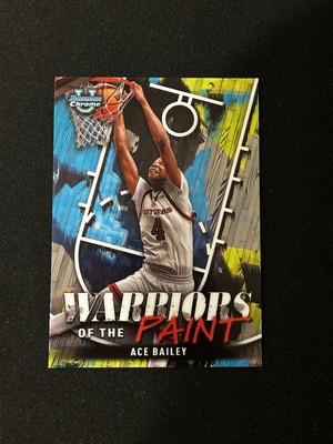 2024-25 Bowman Chrome Ace Bailey Warriors Of The Paint Rookie Rutgers ...