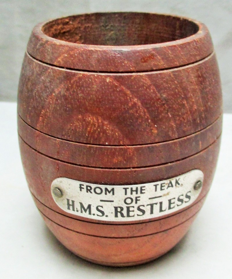 HMS Restless from wood of the ship WW1 1916 DESTROYER larger sized ...