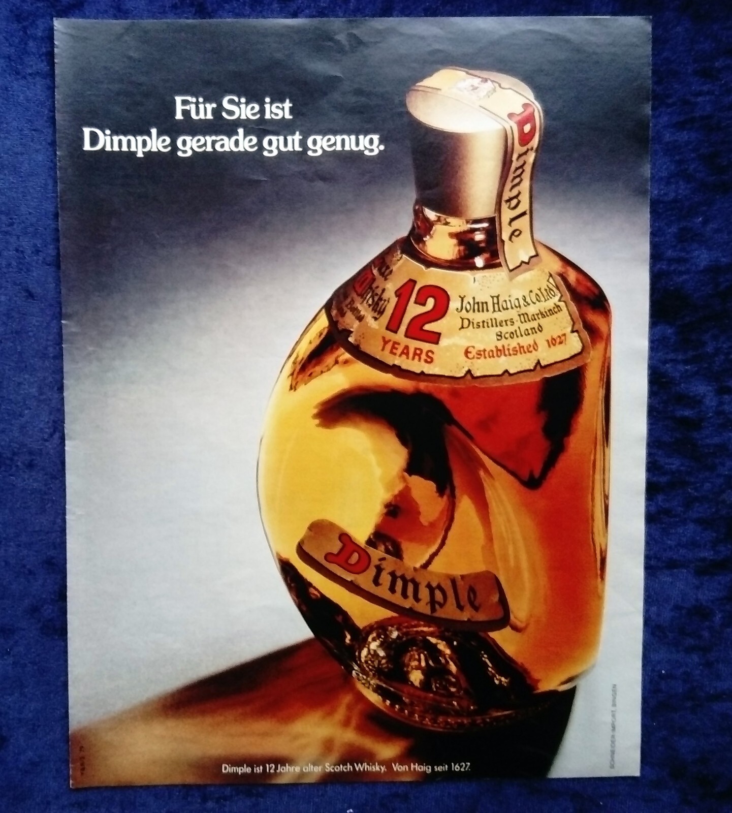 Dimple Whisky, originale Werbung aus 1979 | eBay.de