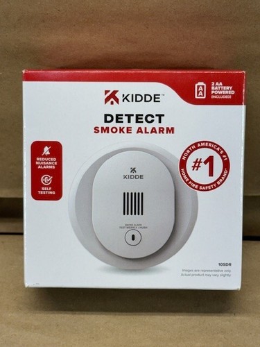 Kidde 10SRD Compact 4" Battery Powered Smoke Detector with ...