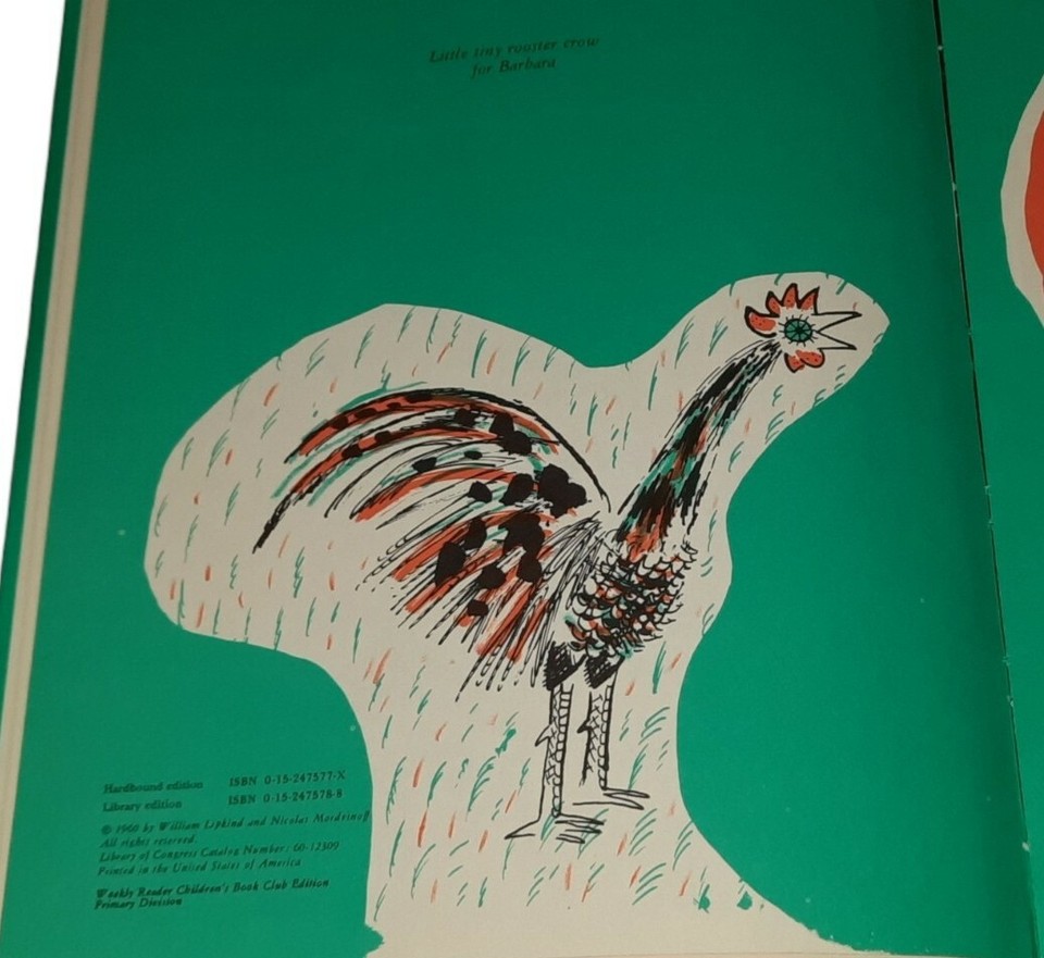 The Little Tiny Rooster by Will Lipkind & Nicolas Mordvinoff | eBay