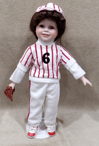 18" Girl Baseball Player Doll | eBay