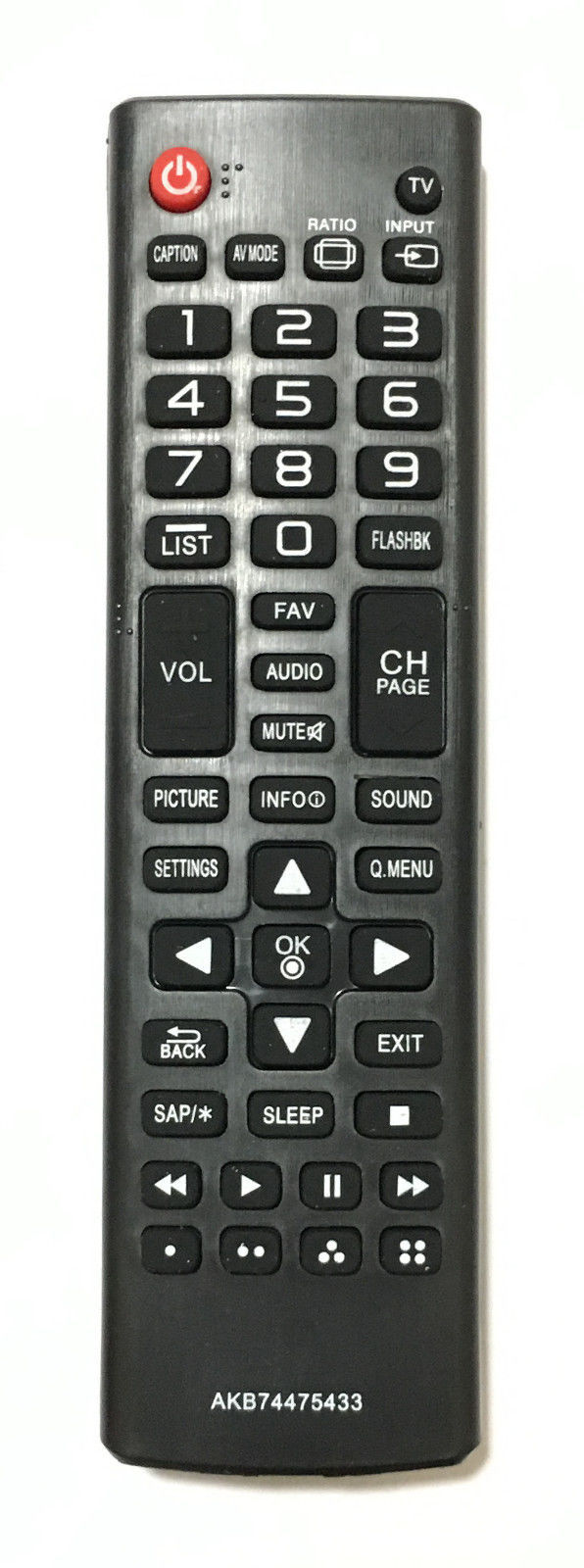 GHYREX New Remote AKB74475433 For LG TV 42LD450, 47LD450, 37LD450C ...