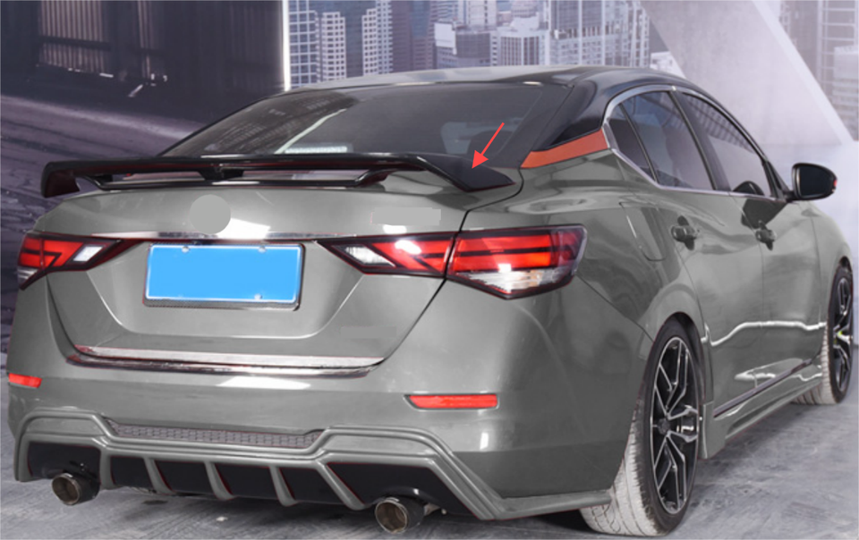 Glossy Black Double Layer Rear Trunk Spoiler Wing For 2020-2024 Nissan ...