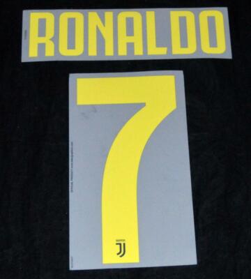 Juventus Ronaldo 7 Football Name/Number Set Away 2019/20 child/youth ...