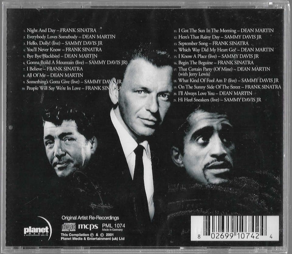 The Rat Pack by Dean Martin/Frank Sinatra/Sammy Davis, Jr./The Rat Pack ...
