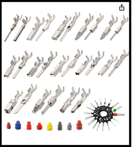 500Pcs Connector Pins Kit Terminal Pin Automotive Car Electrical Pins ...