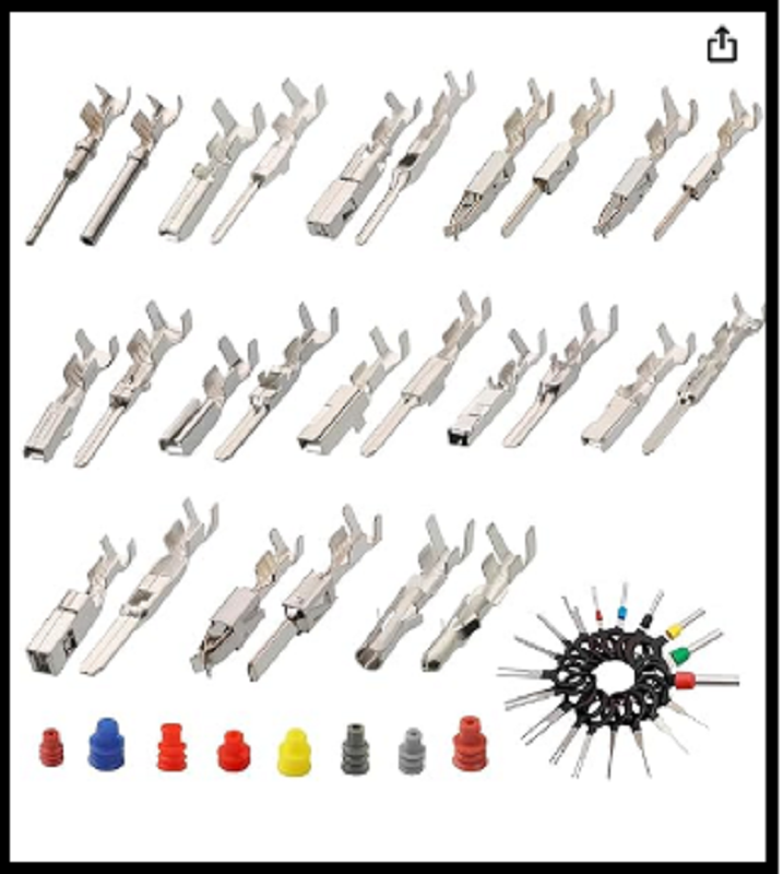 500Pcs Connector Pins Kit Terminal Pin Automotive Car Electrical Pins ...