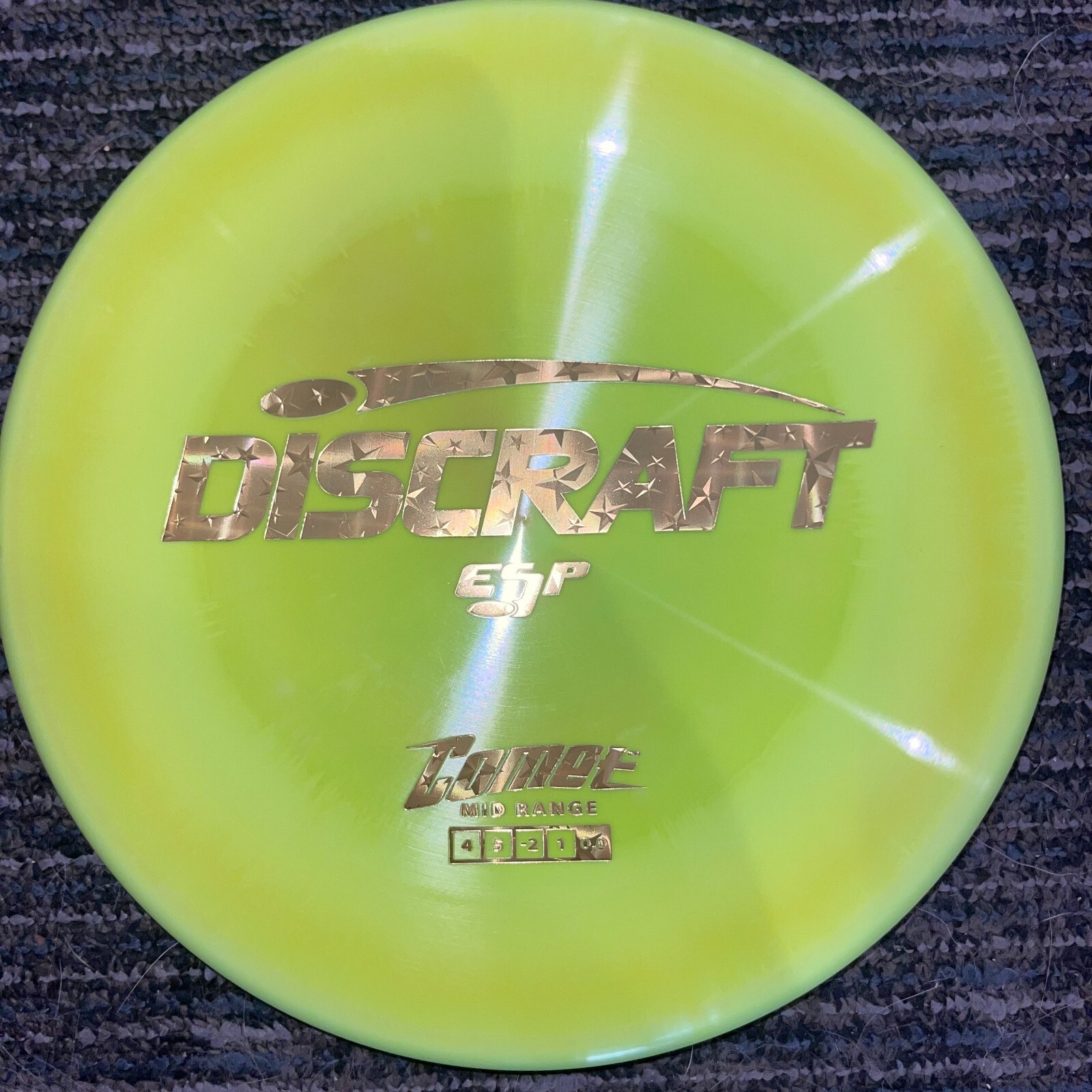 NEW DISCRAFT ESP LINE COMET DISC GOLF MID RANGE YL/GD 177+G @ LSDISCS ...