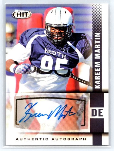 2014 SAGE HIT #A42 Kareem Martin Auto Autograph Black NORTH CAROLINA ...