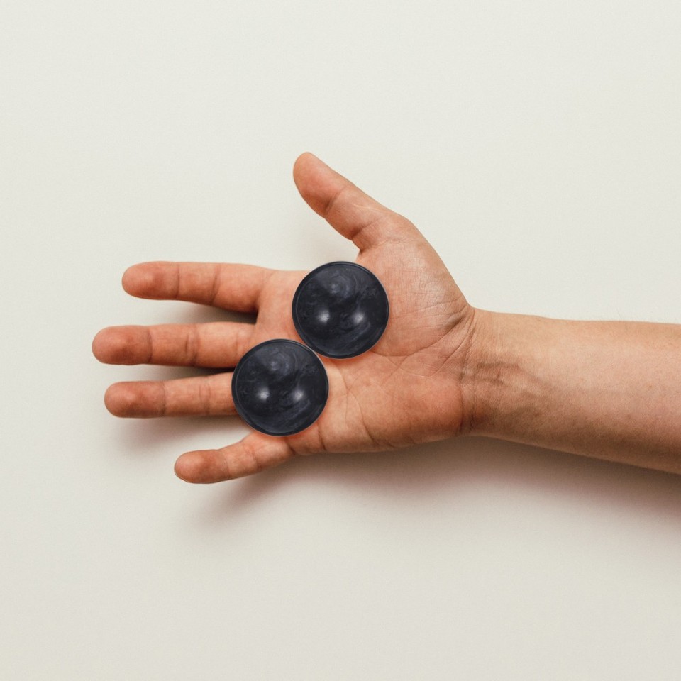 2Pcs Hand Massage Balls Health Exercise Stress Relief for Elderly ...