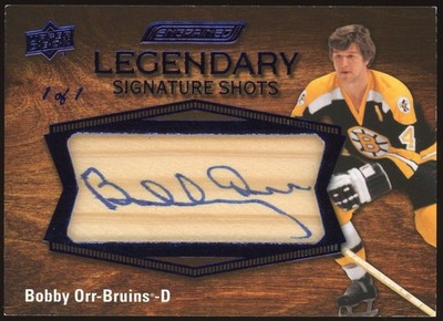 2023 Upper Deck Engrained Bobby Orr Legendary Signature Shots Auto 1/1 ...