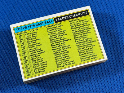1976 Topps Traded Baseball Complete 44 Card Set w/ Checklist | eBay