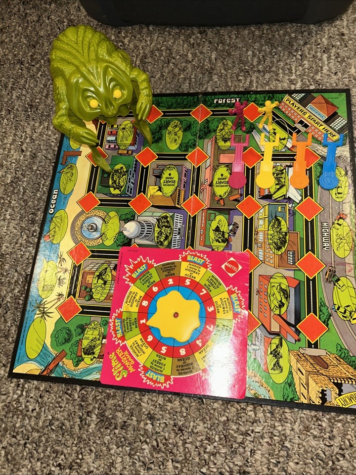 SLIME! Monster Game By Mattel 1977 Board Game Rare Vintage *Near ...