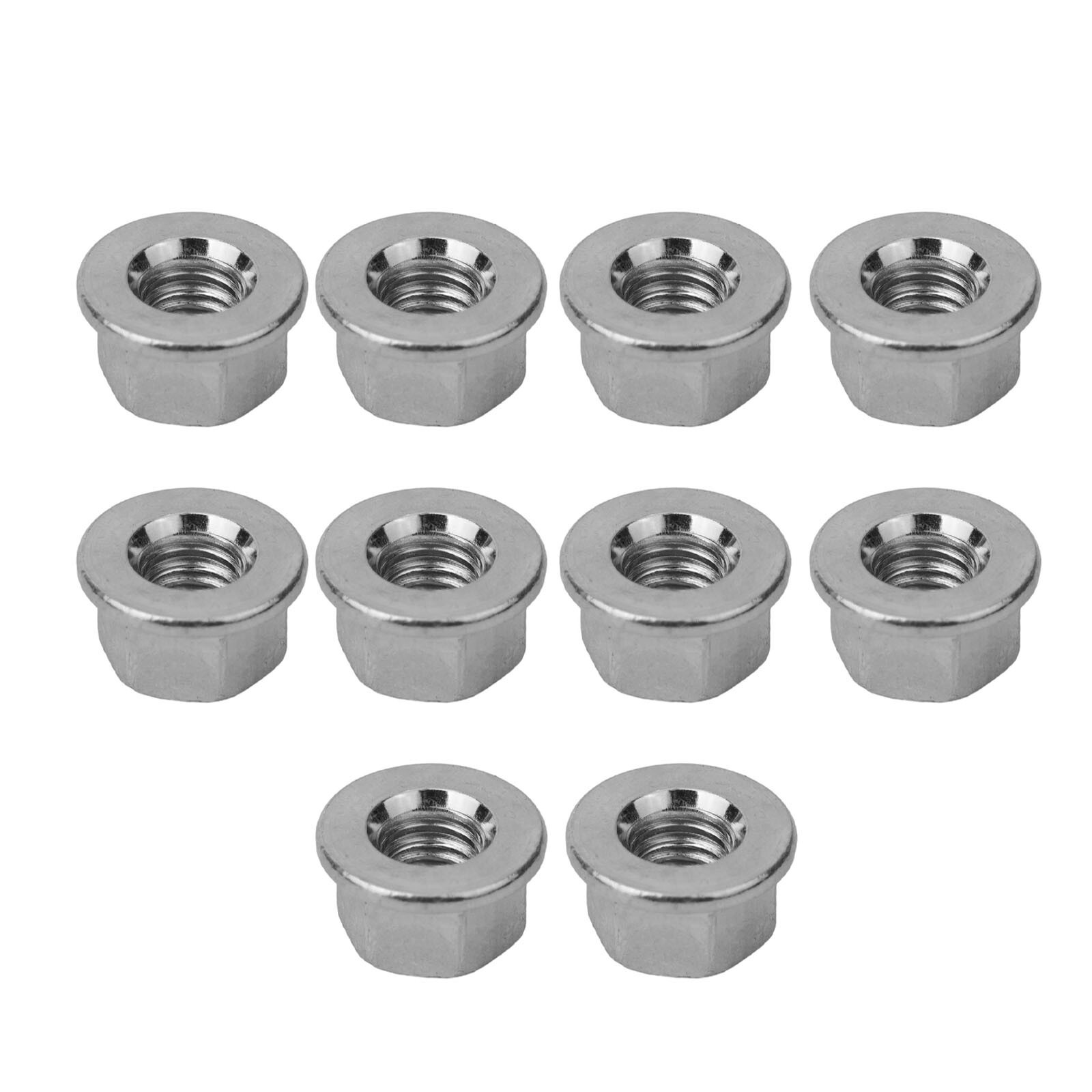 Durable Bar Nuts M8 Popular Portable Replaces Silver Parts Useful 10pcs ...