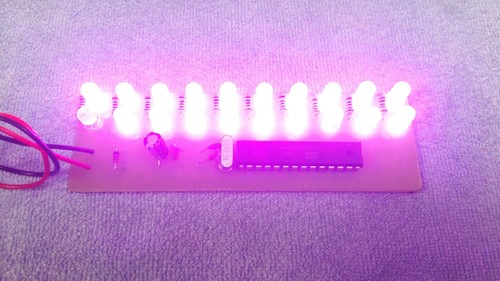Pink LED Chaser Sequencer Light Show Knight Rider Strobe Flash Effect ...