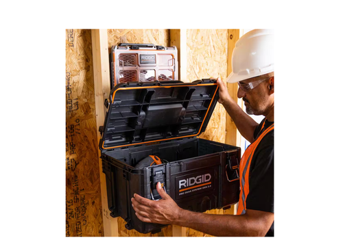 Ridgid 2.0 Pro Gear System 22 in. Modular Tool Box Power Tool Case ...