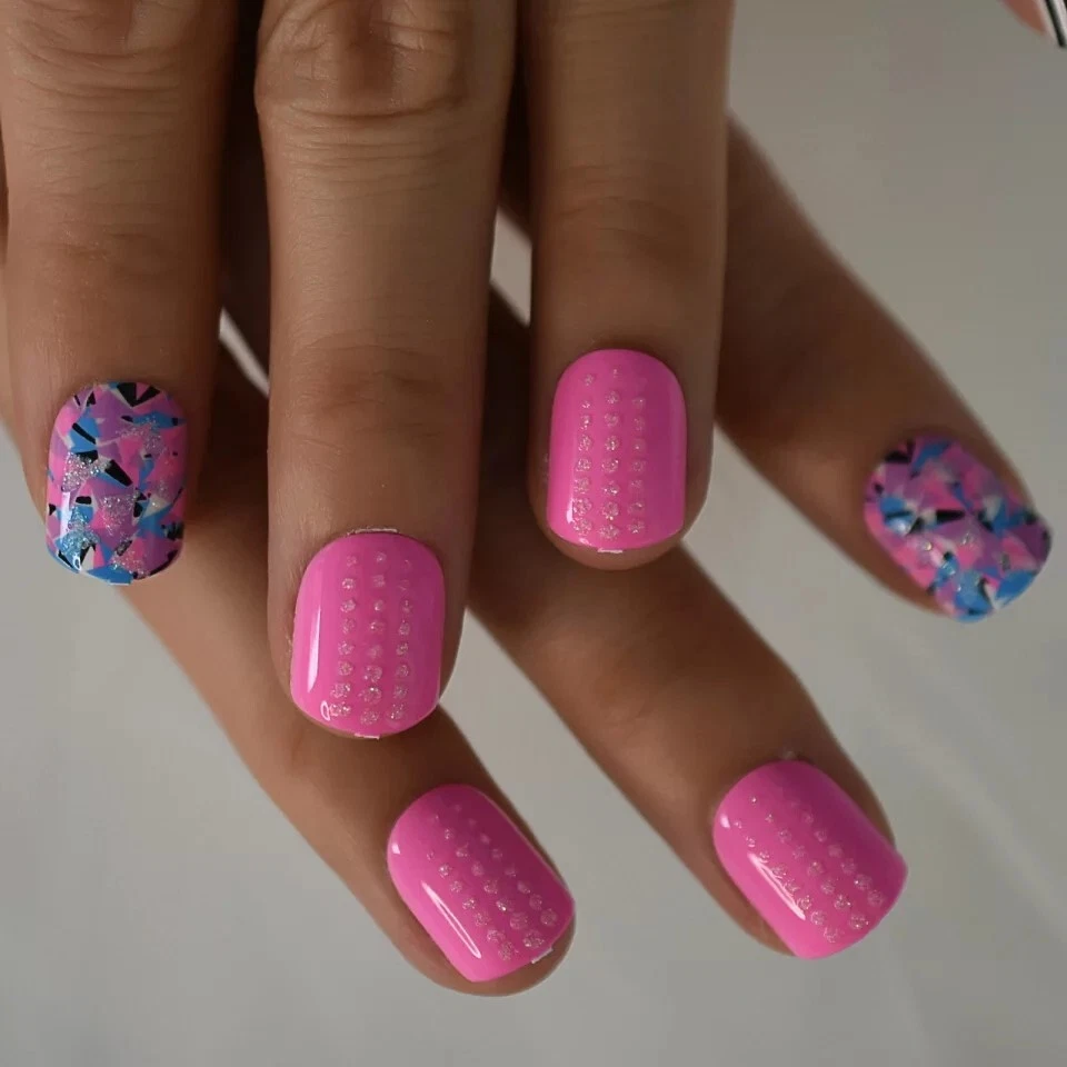 Neon Pink Nail Polish Designs