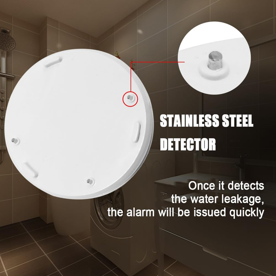 WER Water Leak Alarm Battery Operated Leak Alert Water Detector for ...
