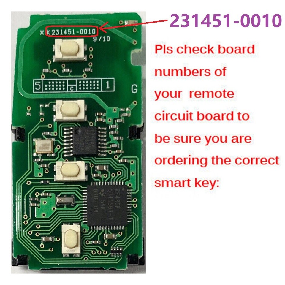 FOR 2021-2023 TOYOTA TACOMA TUNDRA SMART KEY PROXIMITY REMOTE FOB 89904 ...