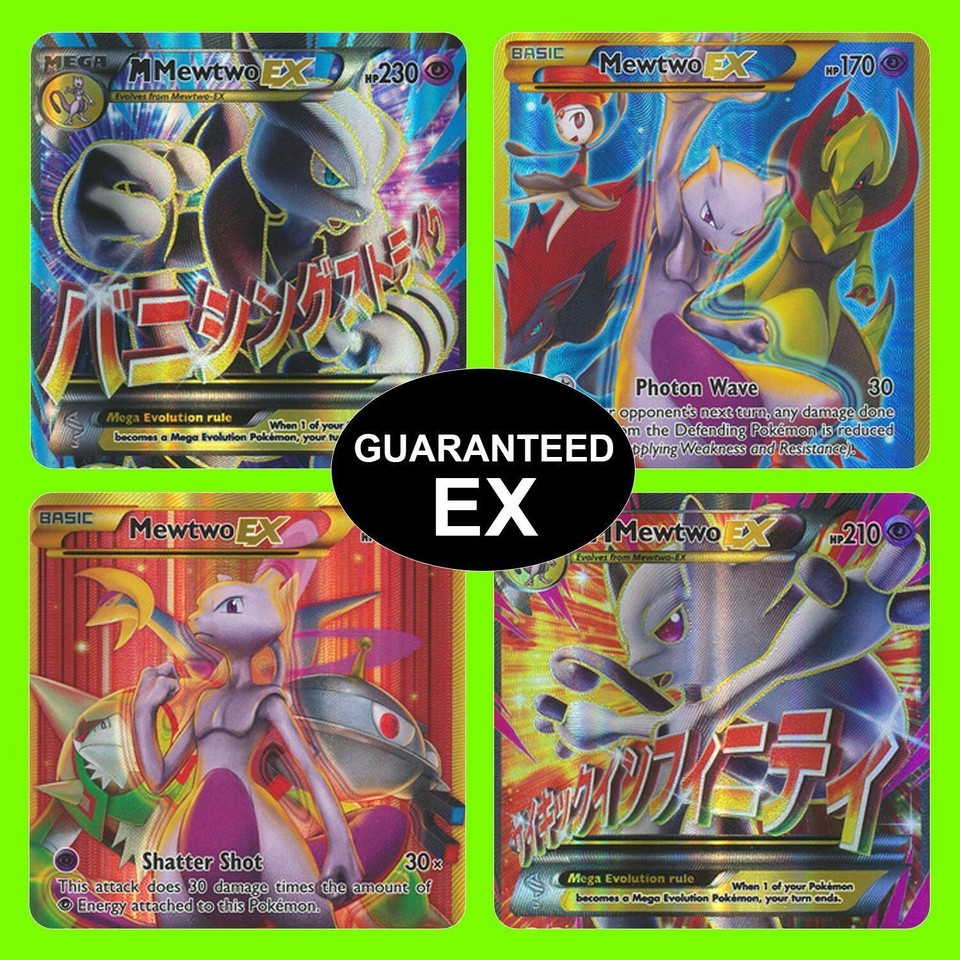 Pokemon TCG 5 Cards: GUARANTEED EX, FULL ART EX, or MEGA EX!! ALL RARE ...