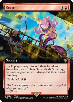 Snort Extended Art - FIC 0120 NM - MTG Magic | eBay