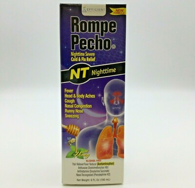 Rompe Pecho- Night Time Severe Cold & Flu 6oz | eBay