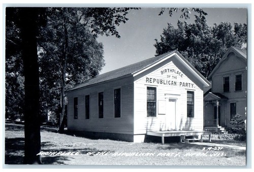c1940's Birthplace Of The Republican Party Politics Ripon WI RPPC Photo ...
