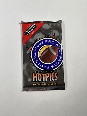 1992 Star Pics Prospects Football Factory Sealed Pack 10 Cards Auto ...